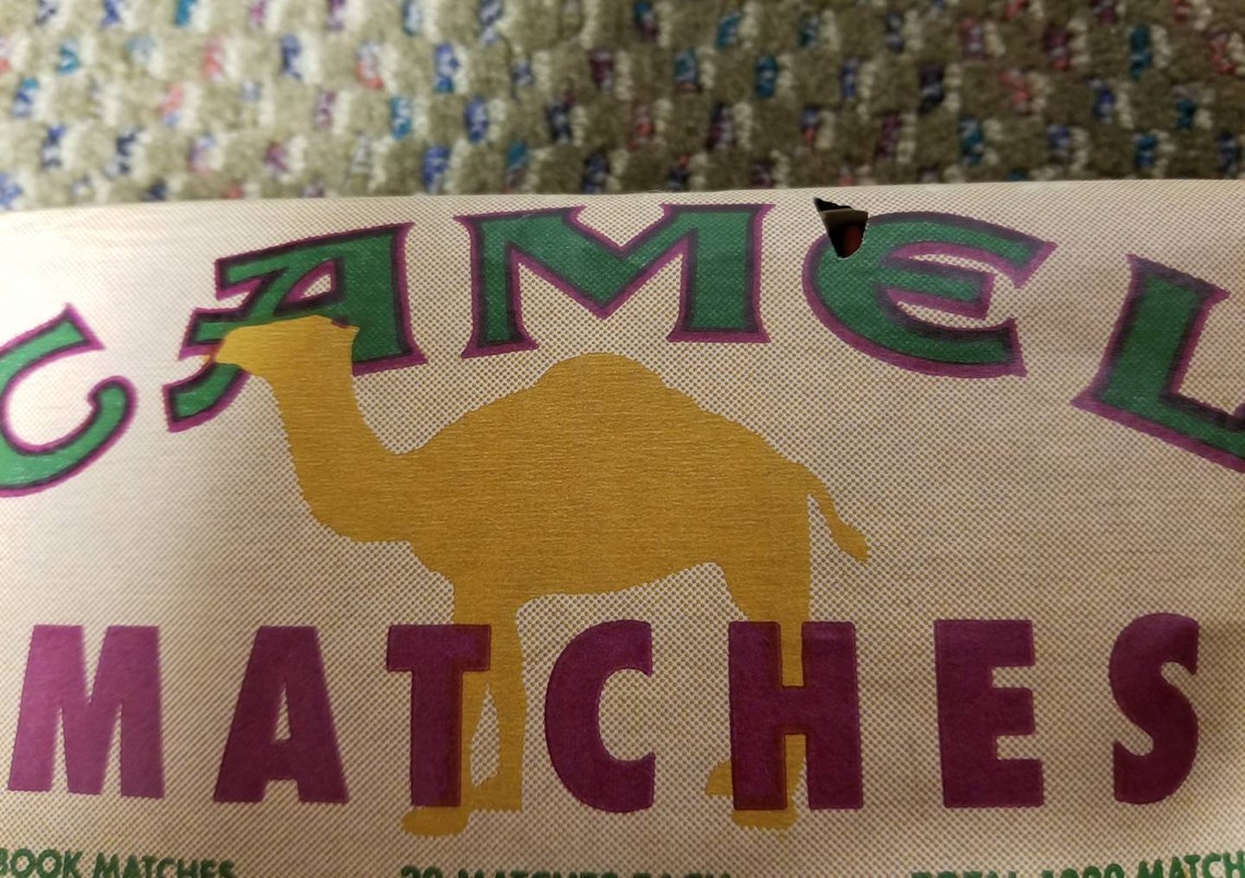Vintage Camel Matches Sealed Brick | Etsy