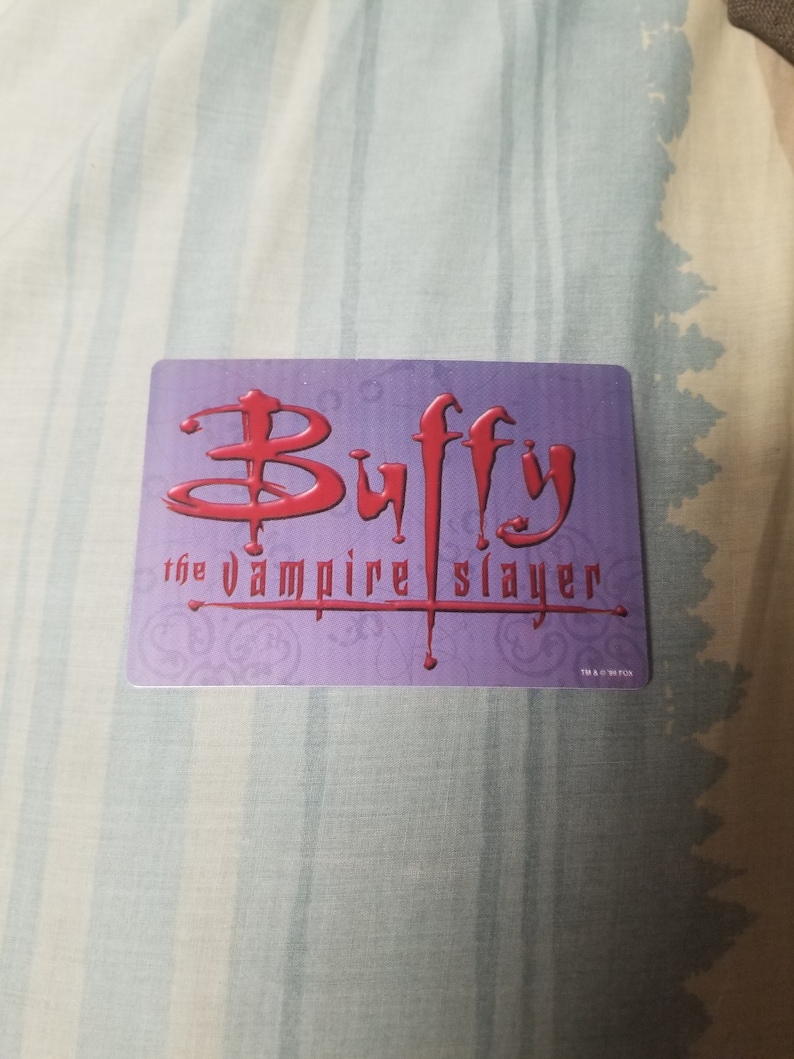 Vintage Buffy the Vampire Slayer Logo Vending Machine Sticker - Etsy