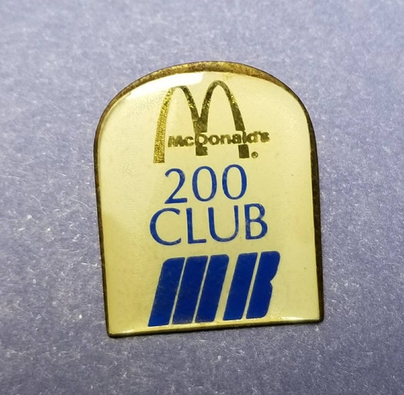 Vintage Mcdonald's 200 Club Enamel Pin - Etsy
