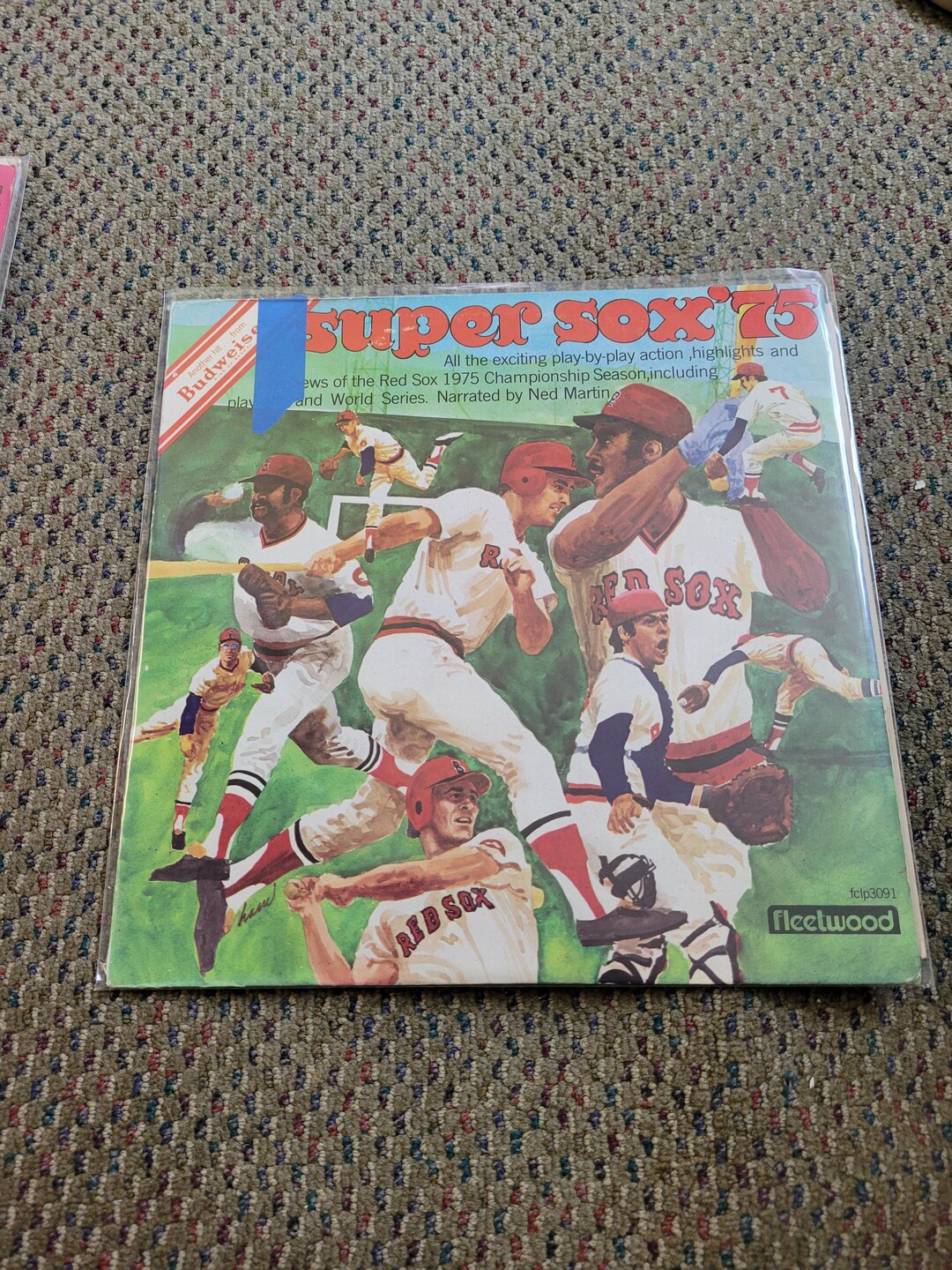 Super Sox '75 LP Boston Red Sox Jim Rice Carlton Fisk Luis Tiant Yaz ...