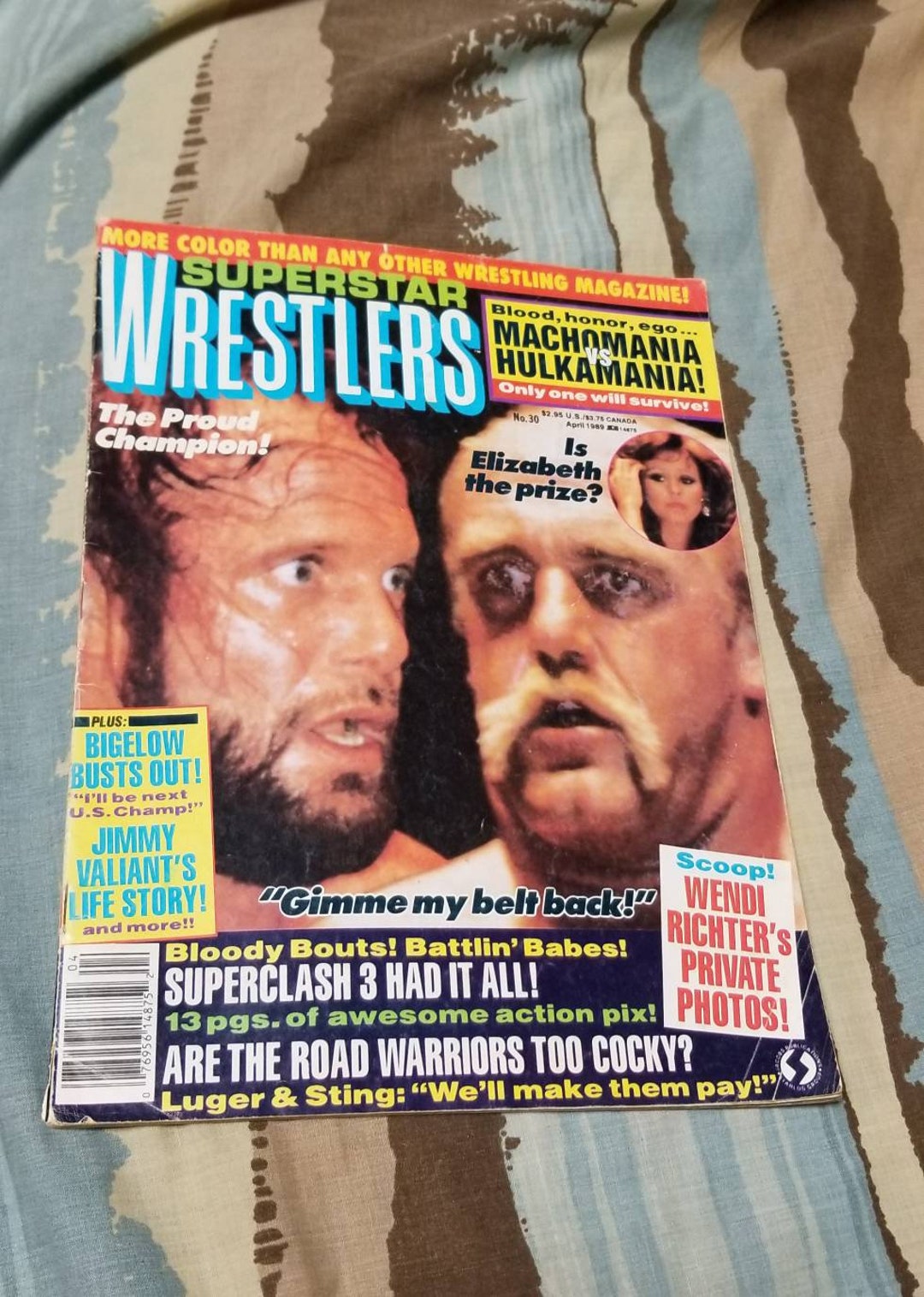 Superstar Wrestlers Magazine April 1989 Macho Man Randy Savage Hulk ...