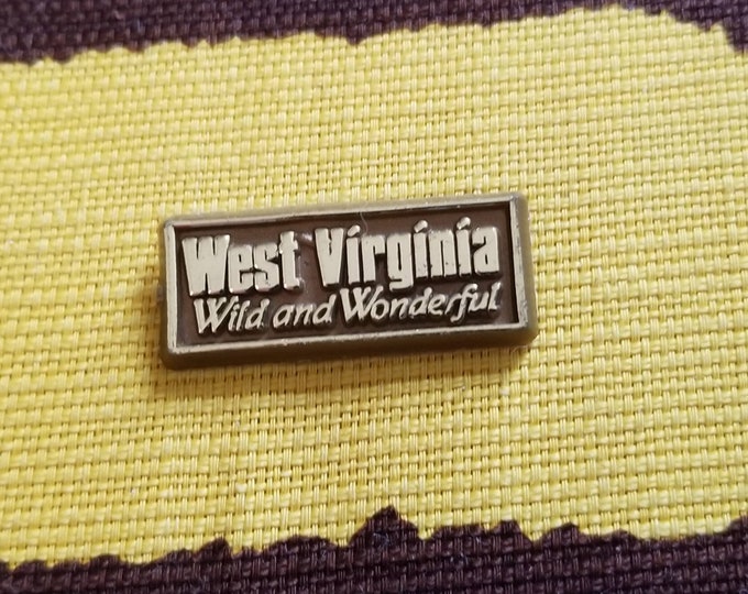 Vintage West Virginia State Lapel Pin, Enamel Pin, Pinback, Hat Pin ...
