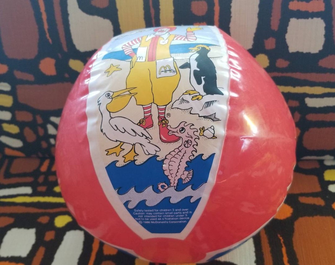 Vintage 1986 Mcdonalds Beach Ball - Etsy