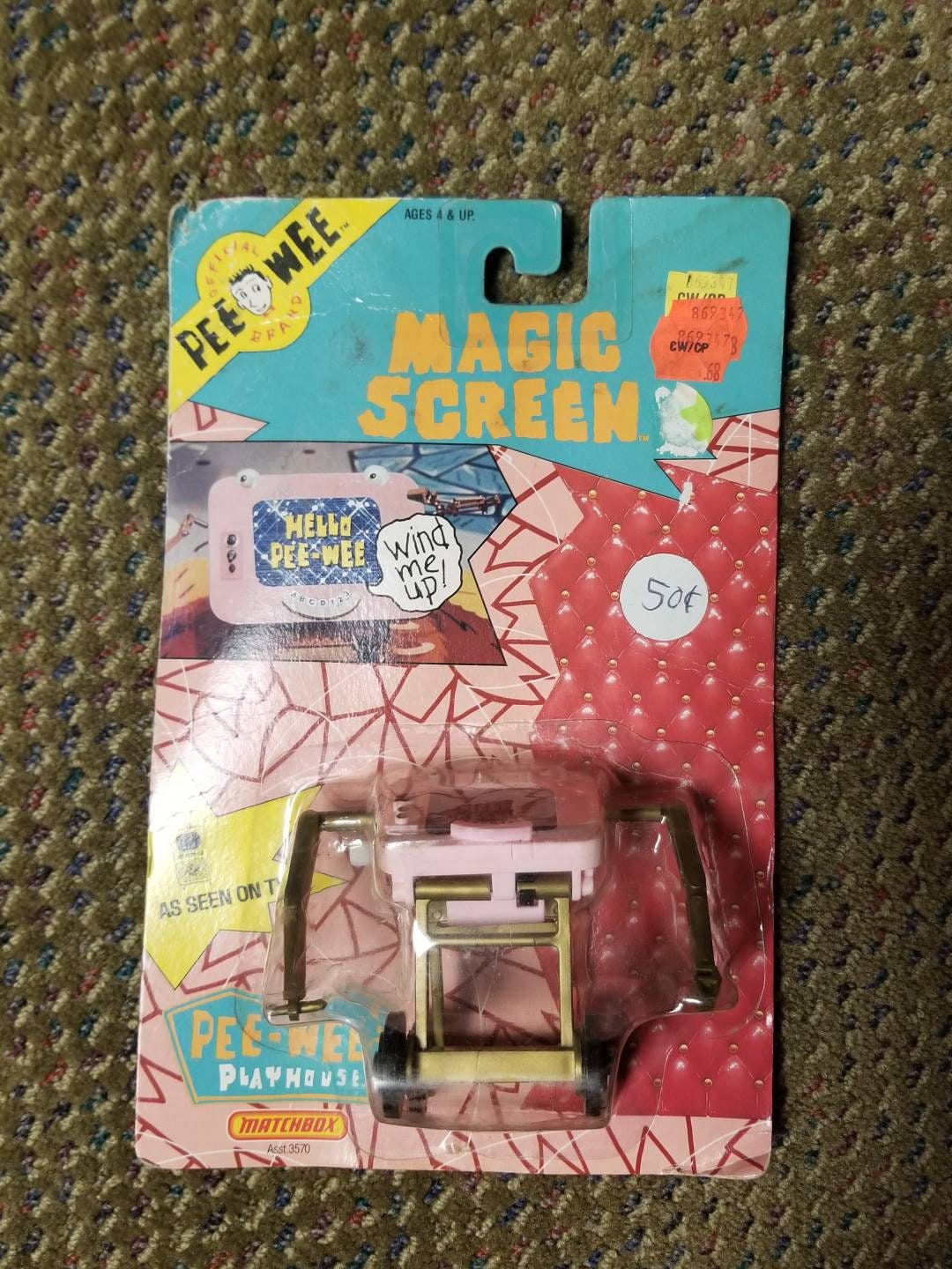 Vintage Pee Wee's Playhouse Magic Screen Action Figure on Card - Etsy
