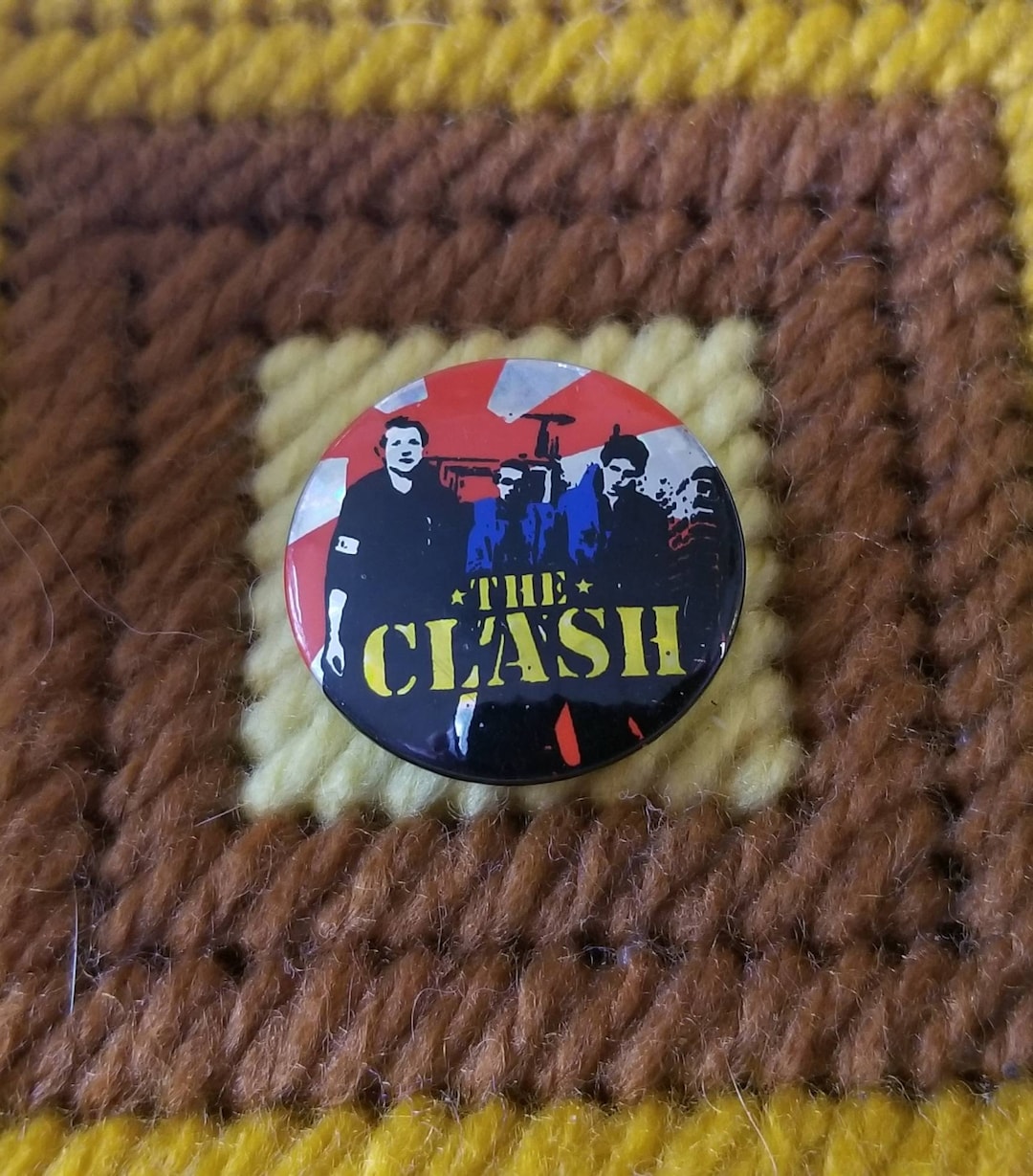 Vintage the Clash Prismatic Pinback Button - Etsy