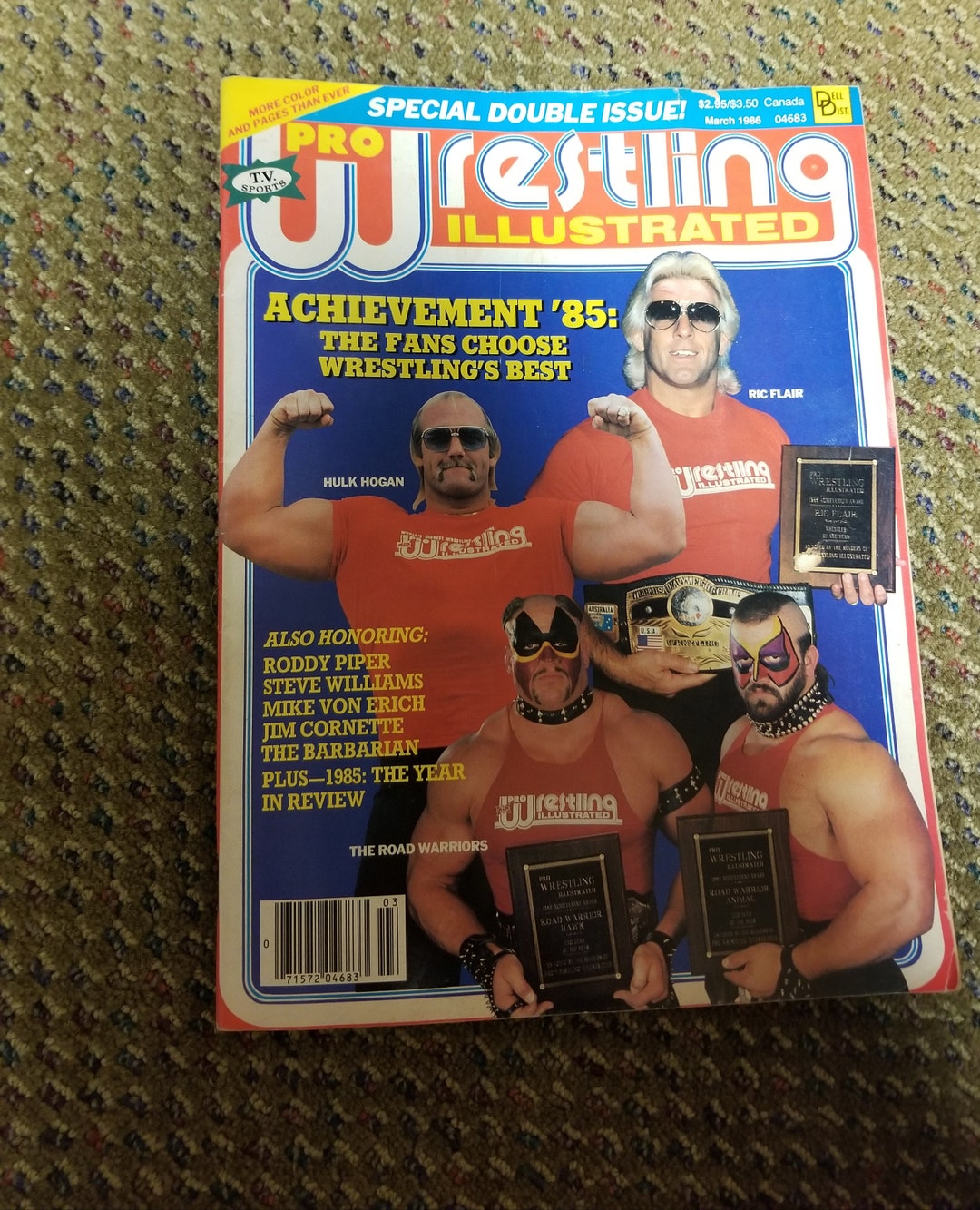 Pro Wrestling Illustrated Magazine Ric Flair Hulk Hogan Cover March ...
