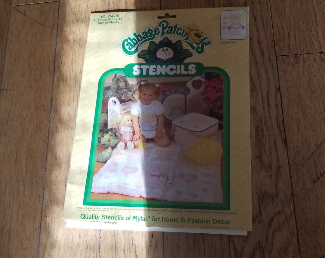 Vintage Cabbage Patch Kids Stencils - Etsy