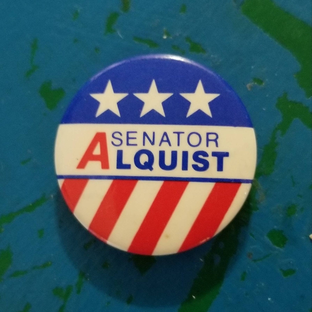 Vintage Senador Al Alquist Pinback Botón - Etsy España
