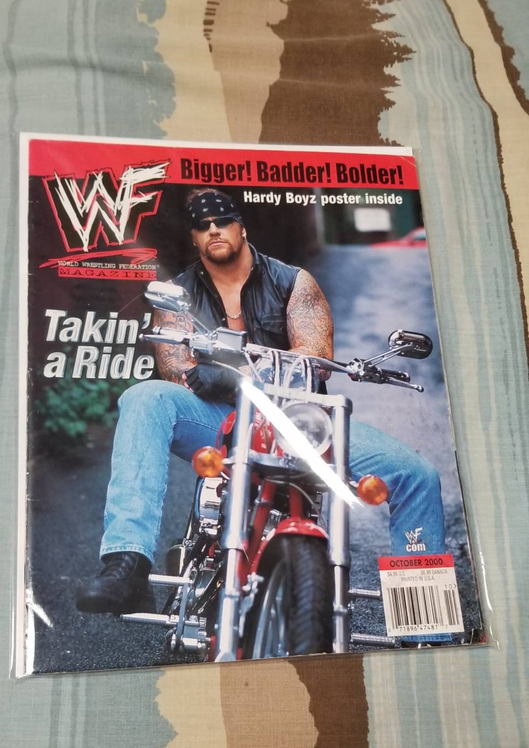 WWF Magazine the Undertaker Cover October 2000 - Etsy