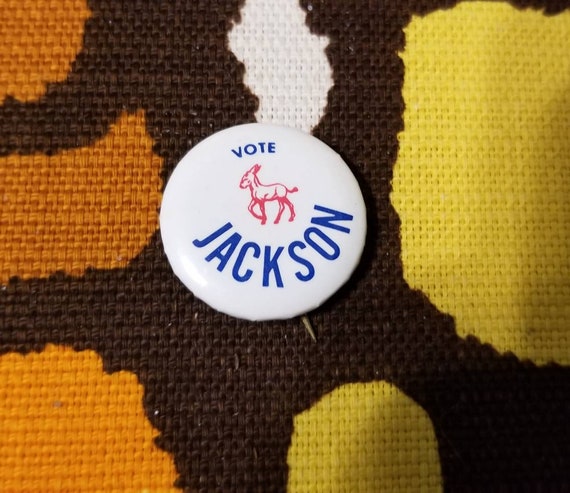 Vote Jackson 1972 Political Campaign Button - Gem