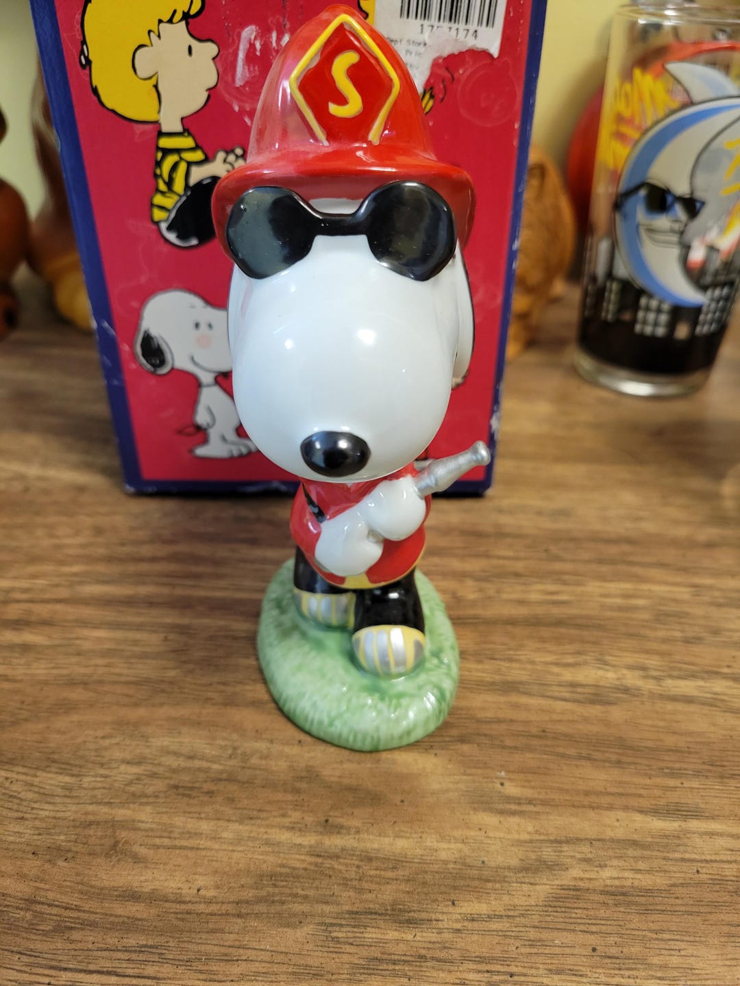 Vintage Snoopy Fireman Porcelain Figurine. B14 - Etsy