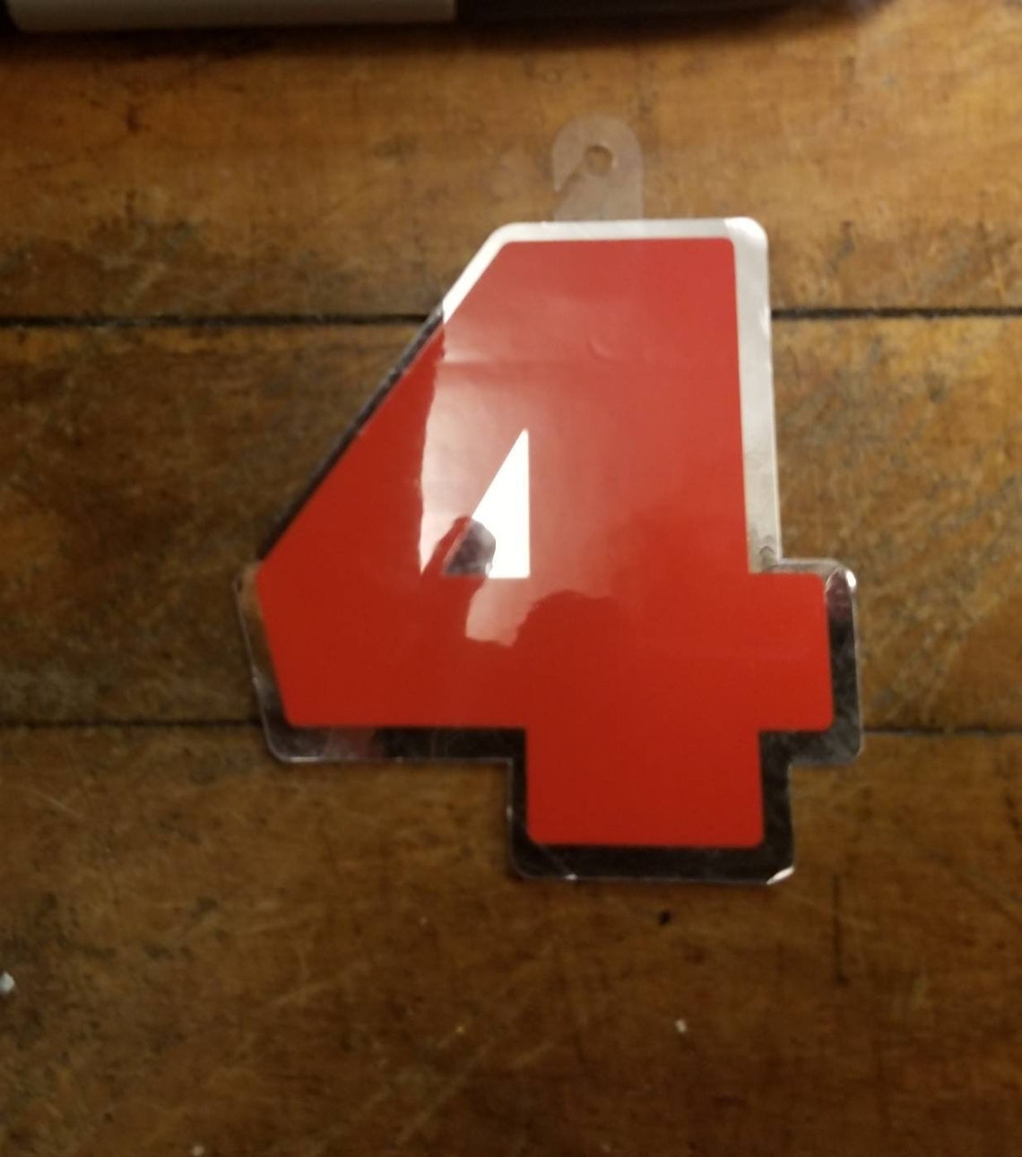 Vintage Numeral 4 Sticker | Etsy