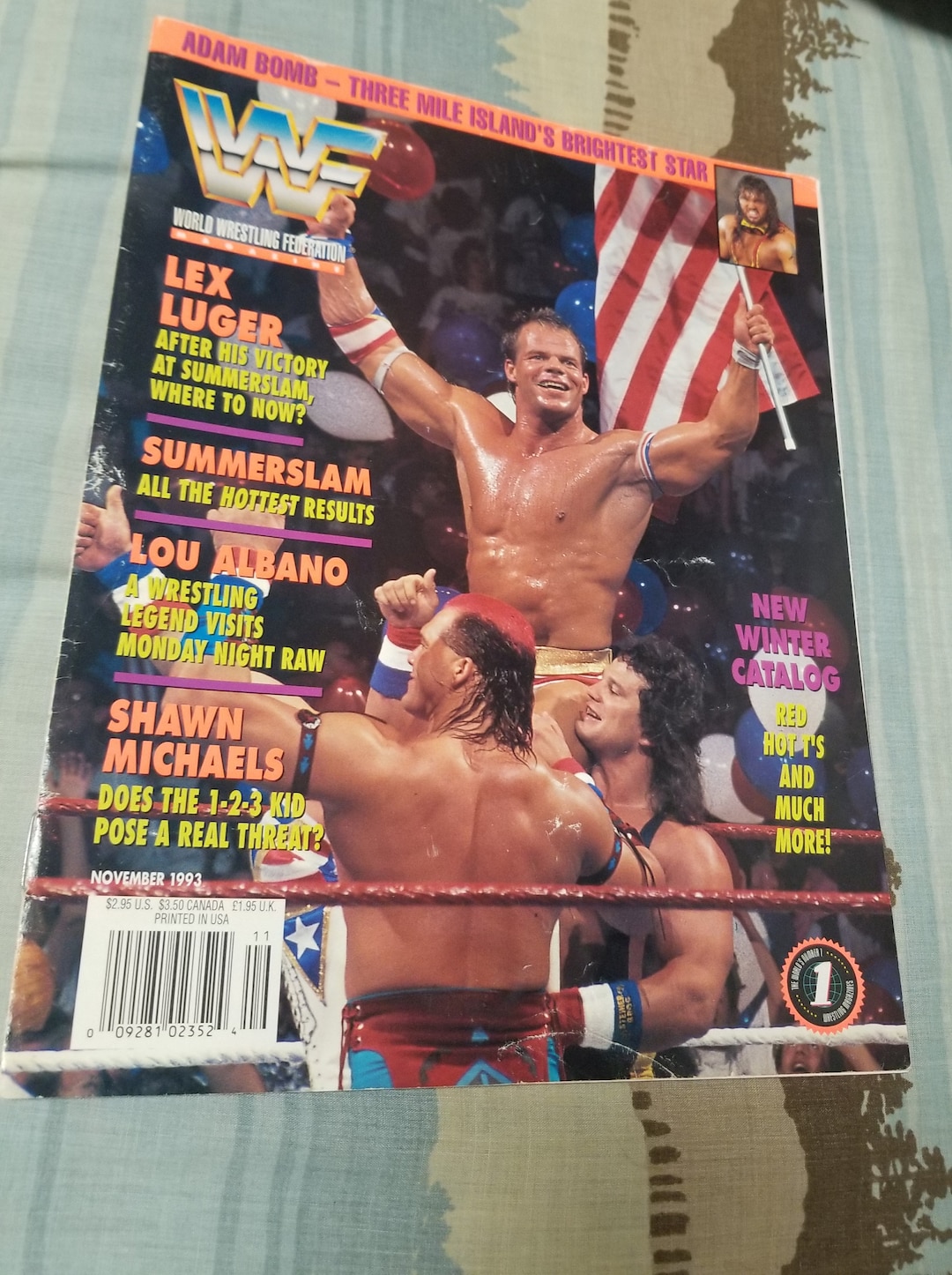 WWF Magazine November 1993 Lex Luger Cover - Etsy