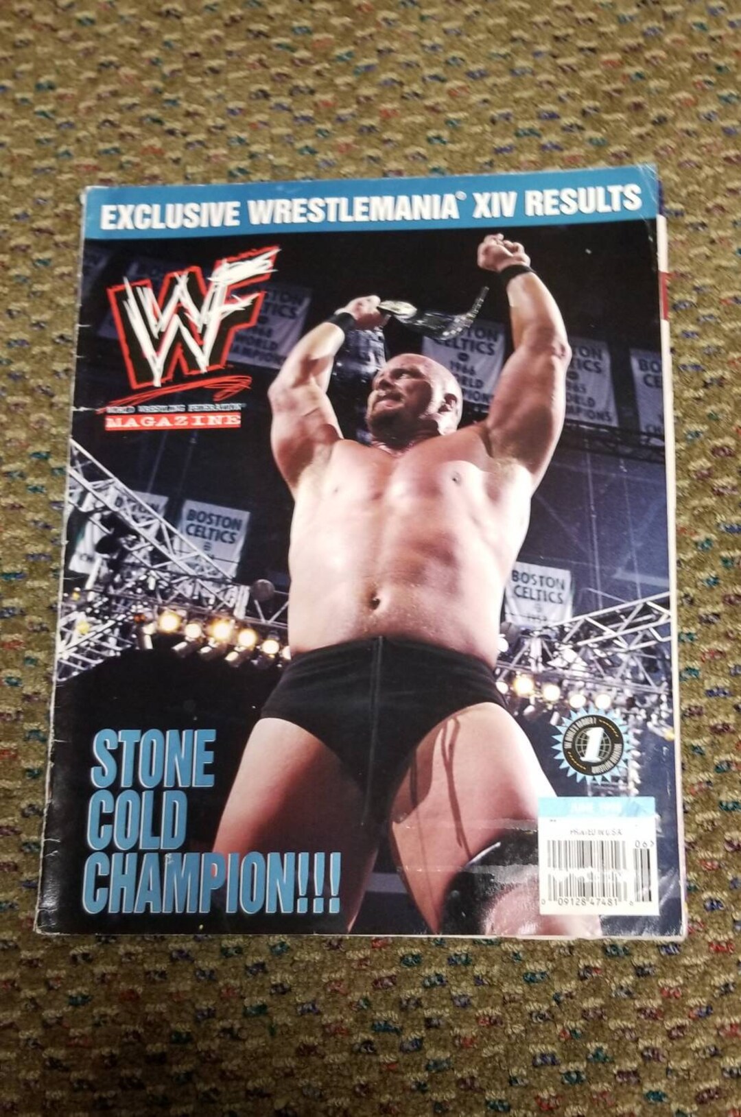 WWF Magazine June 1998 Stone Cold Steve Austin Cover - Etsy