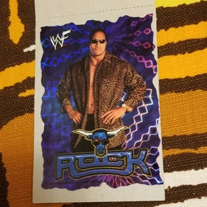 Vintage the Rock WWE Vending Machine Sticker - Etsy