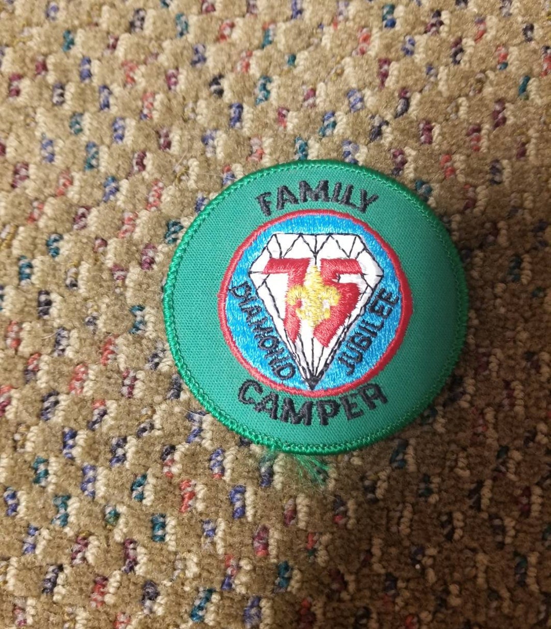 Boy Scouts Of America 75th Jubilee Famiy Camper Gewebter Aufnäher ...