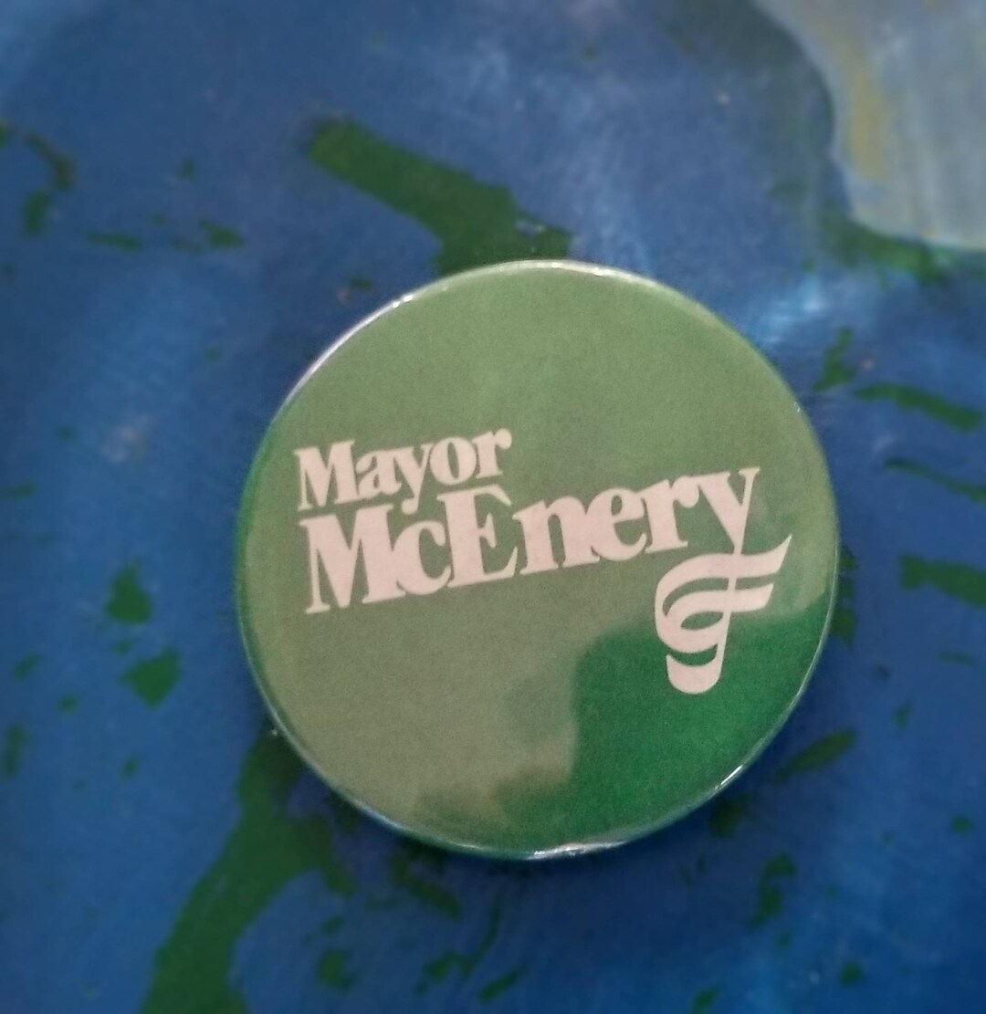 Vintage Mayor Mcenery Pinback Button - Etsy