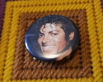 Vintage 1980's Michael Jackson Button Retro Pop 80's - Etsy