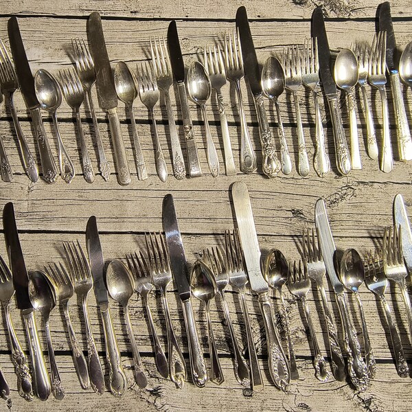 Sterling Silver Mismatched Silverware - Etsy