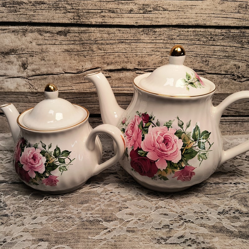 Red Rose Tea Cup - Etsy