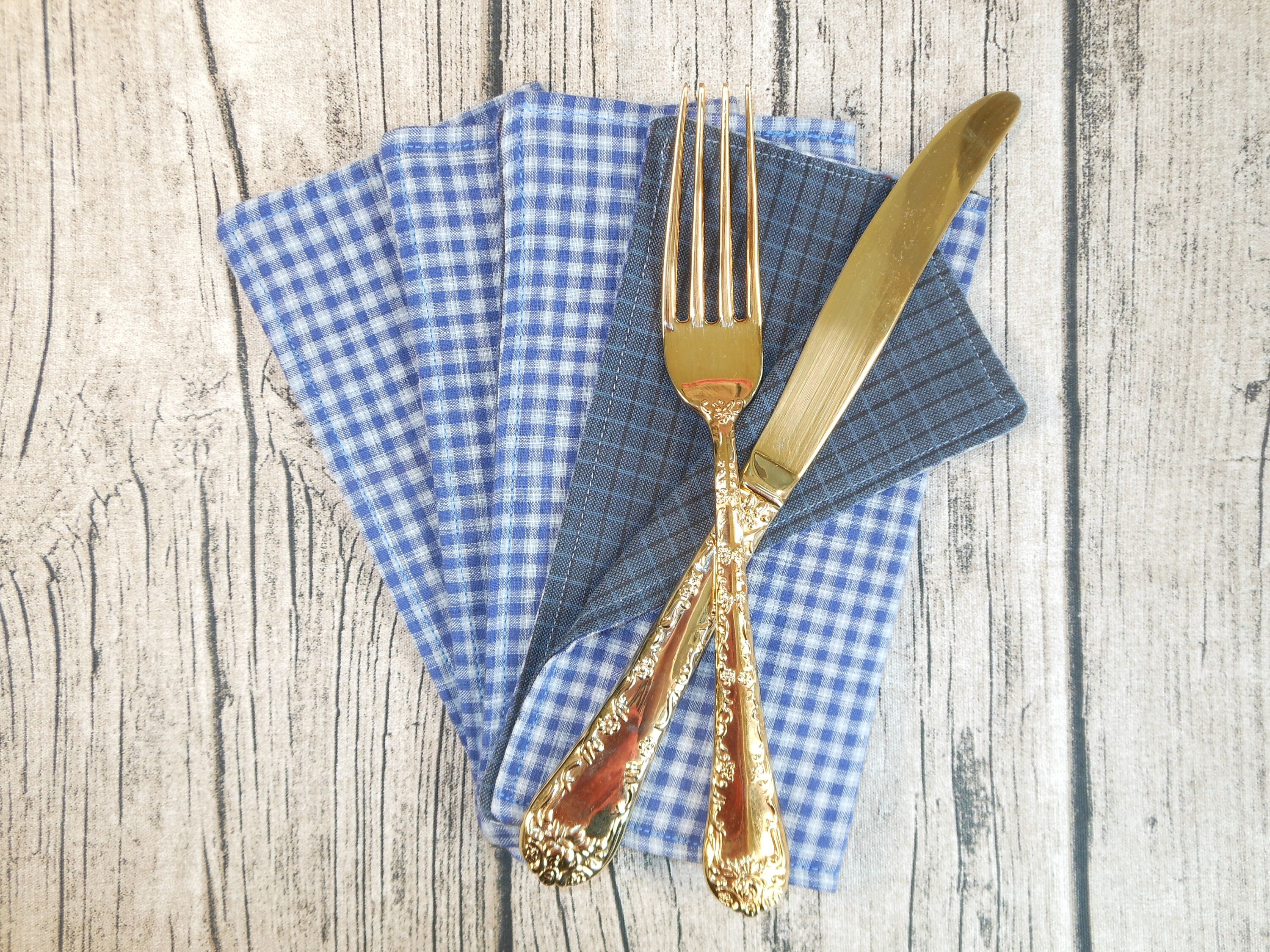 Handmade Everyday Napkins. Set of FOUR 7 Unpaper Napkins - Etsy UK