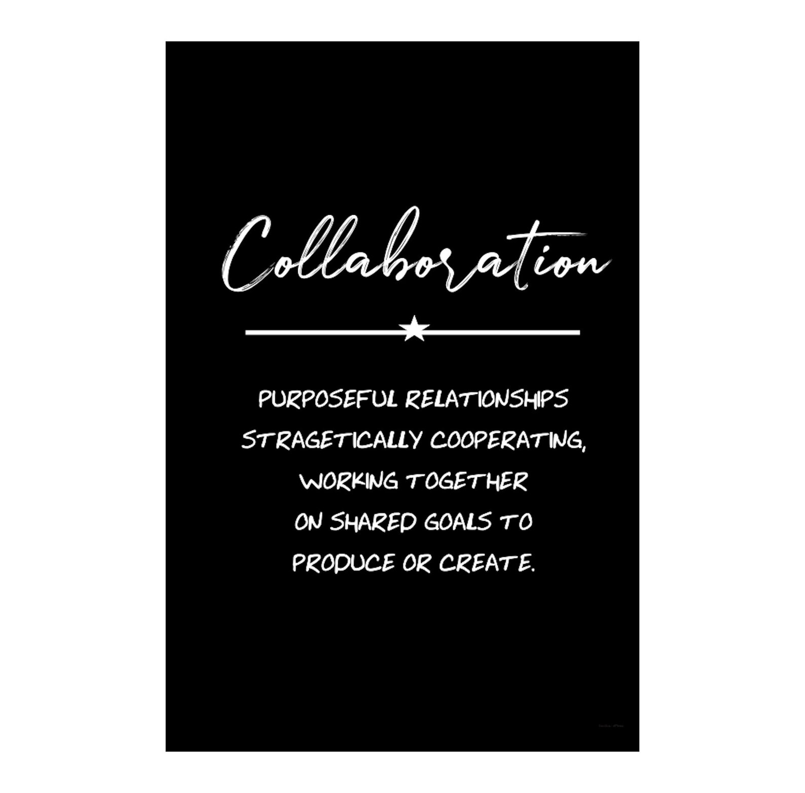 Collaboration Posters incl. TWO backgrounds | Etsy
