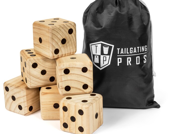 A Handful of Dice Large Wooden Dice - Etsy