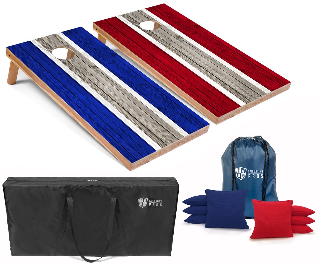 Tailgating Pros 4'x2' Regulation Stripe Patterned Cornhole Boards W ...
