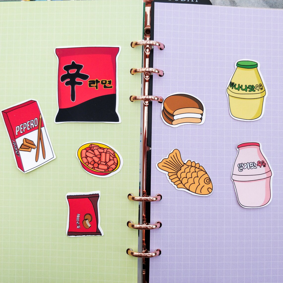 Korean Snacks Sticker Vinyl Diecut | Handmade Stickers, Bulletjournal ...