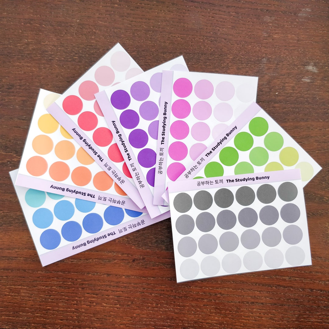 Dots Large Stickers | Handmade Stickers, Bulletjournal Stickers, Deco ...