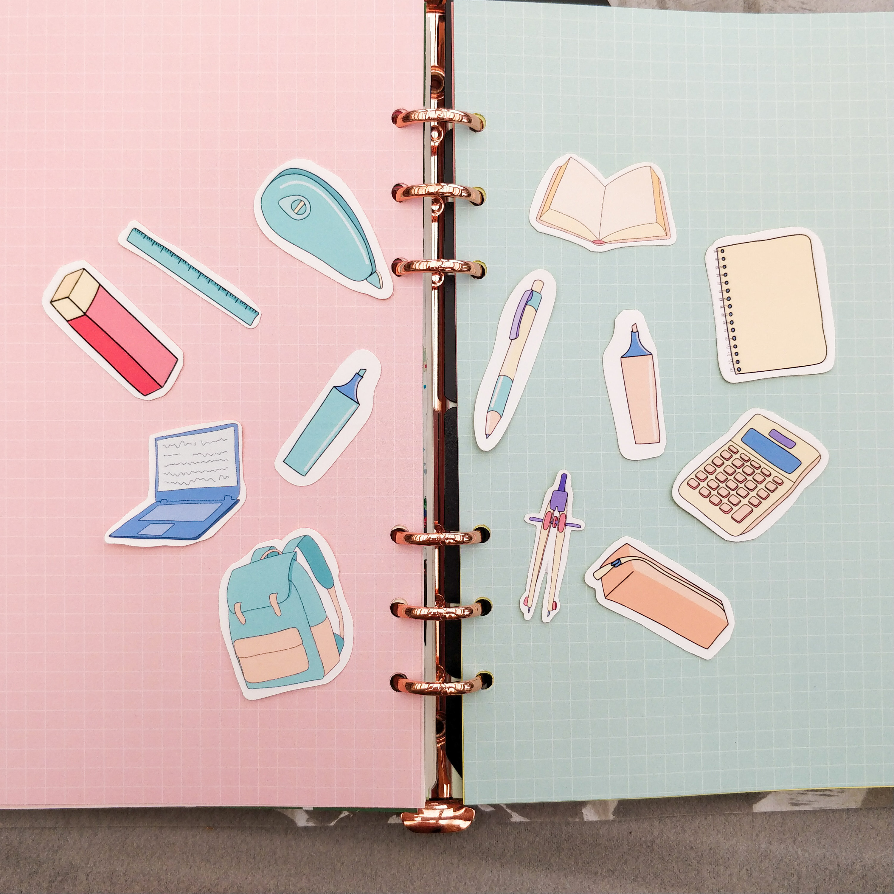 Study Vinyl Sticker Pack | Handmade Stickers, Bulletjournal Stickers ...