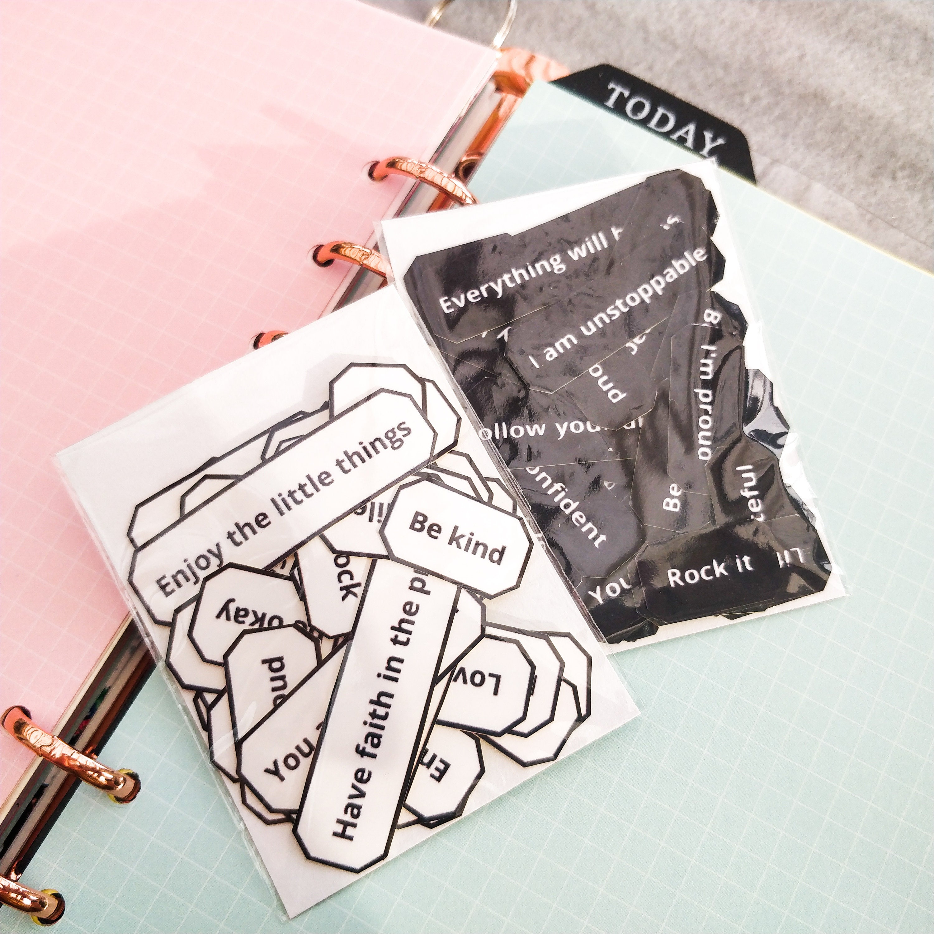 Vinyl Word Sticker Pack Handmade Stickers, Bulletjournal Stickers, Deco ...