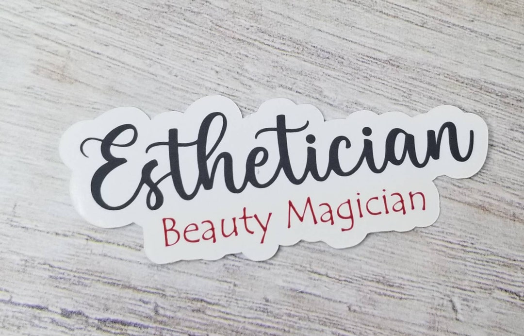 Esthetician Beauty Magician Sticker - Etsy