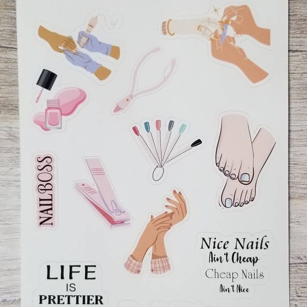 Nail Tech Stickers - Etsy