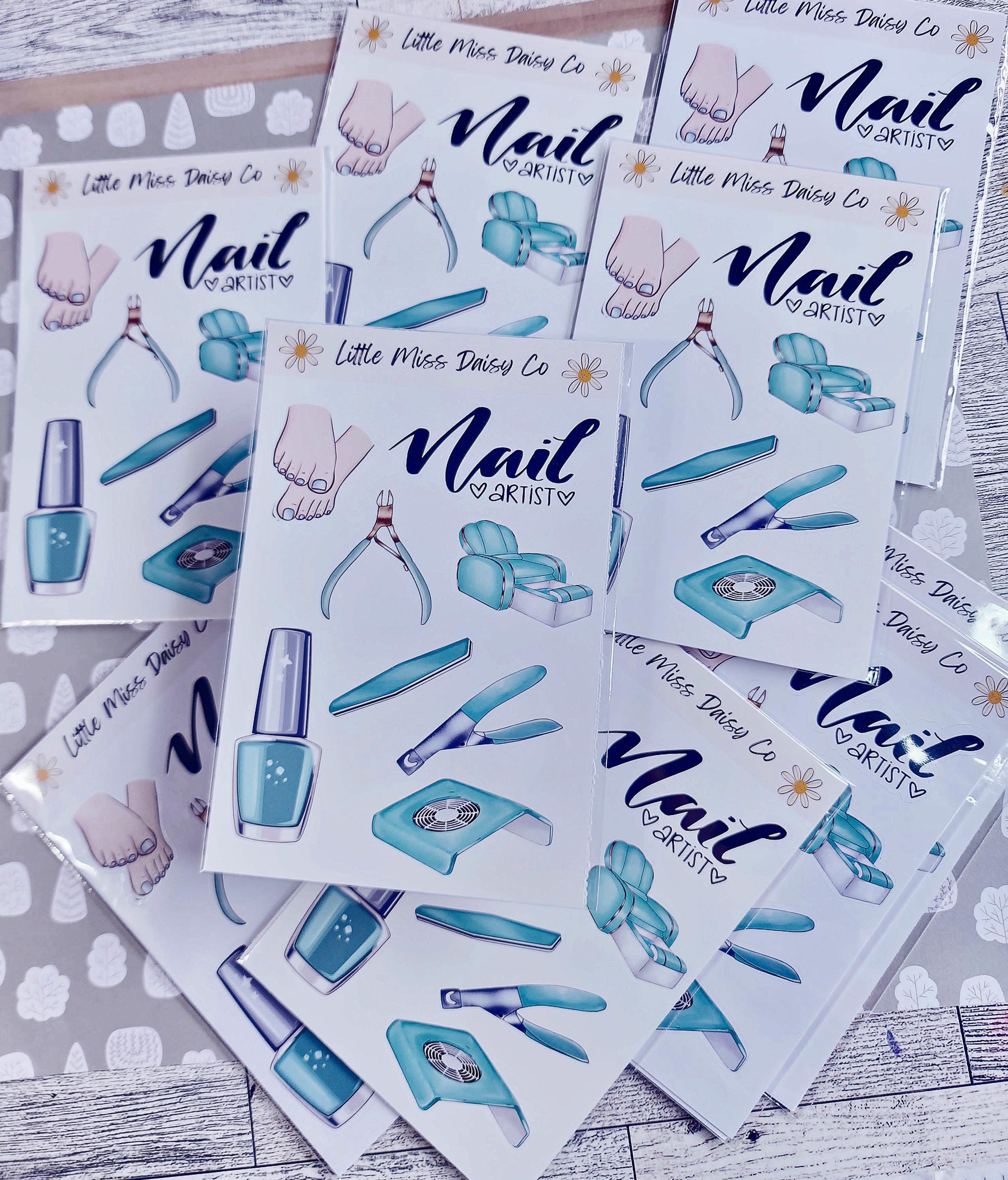 Pedicure Stickers: Nail Artist Decals - Etsy