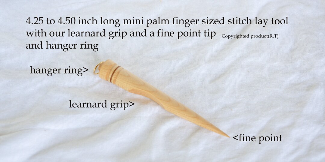 4.25 Palm Mini Finger Sized Stitch Lay Tool With Our Learnard Grip and ...