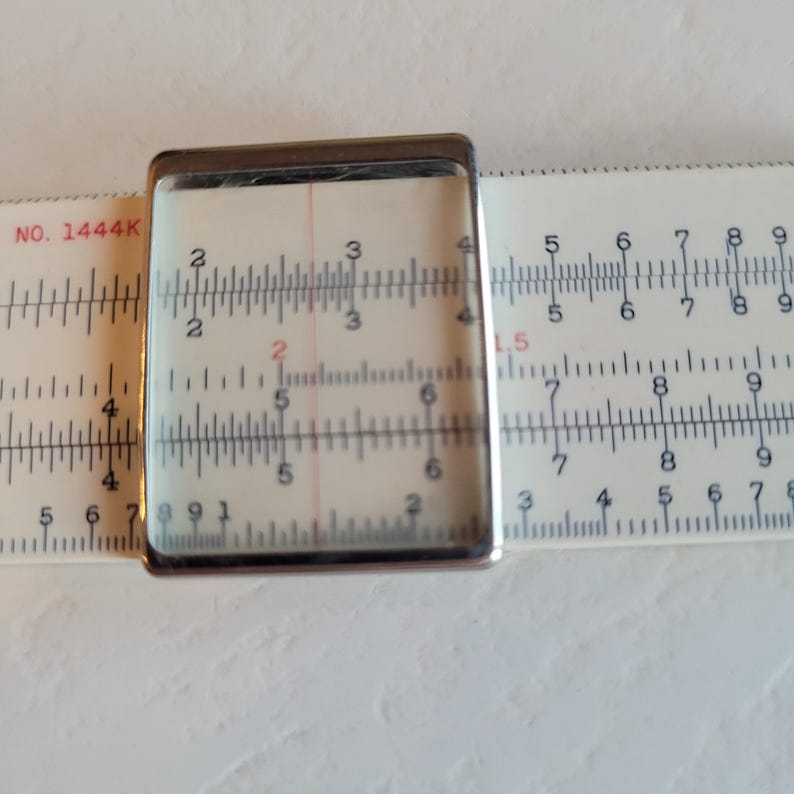Vintage POCKET Slide Rule: Frederick Post Co. # 1444K SUN HEMMI ...
