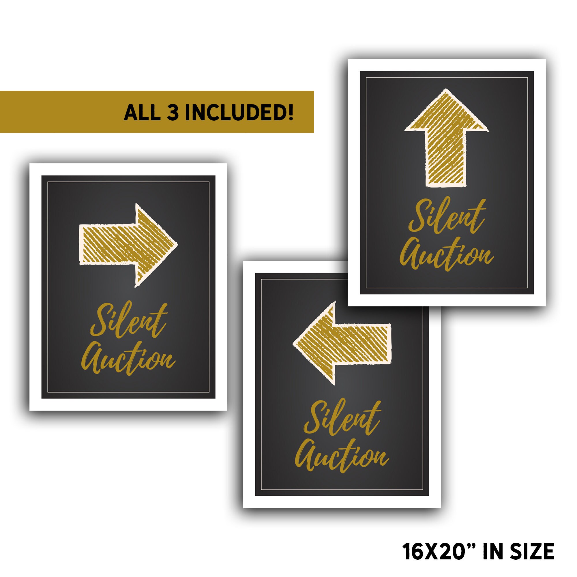 BUNDLE - Digital PDF Files, Bid Sheet, Dessert Dash Sheet, Enter to Win ...