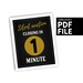 3 PDF Posters - Silent Auction Closing in 1, 15 and 30 Minutes, Signage ...