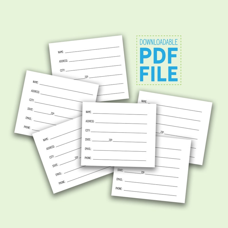 Entry Form - 6 per Page Digital PDF File, Downloading, Auction, School ...