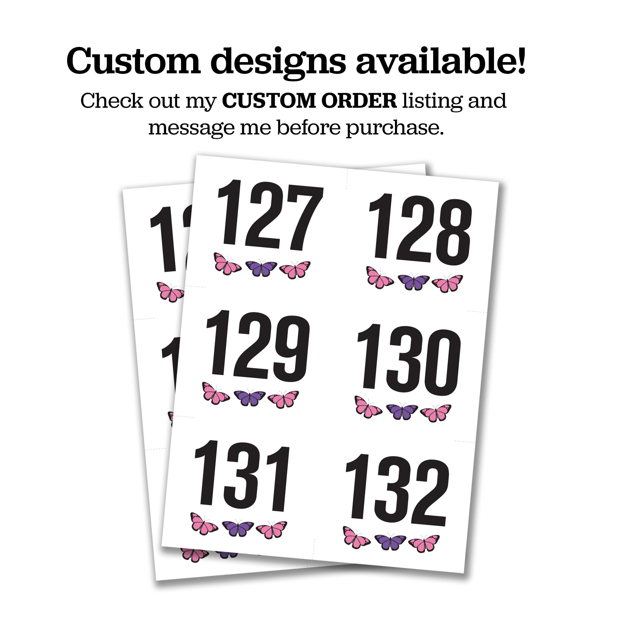 Small Numbers 1-150 - 6 per Page Digital PDF File for Downloading ...