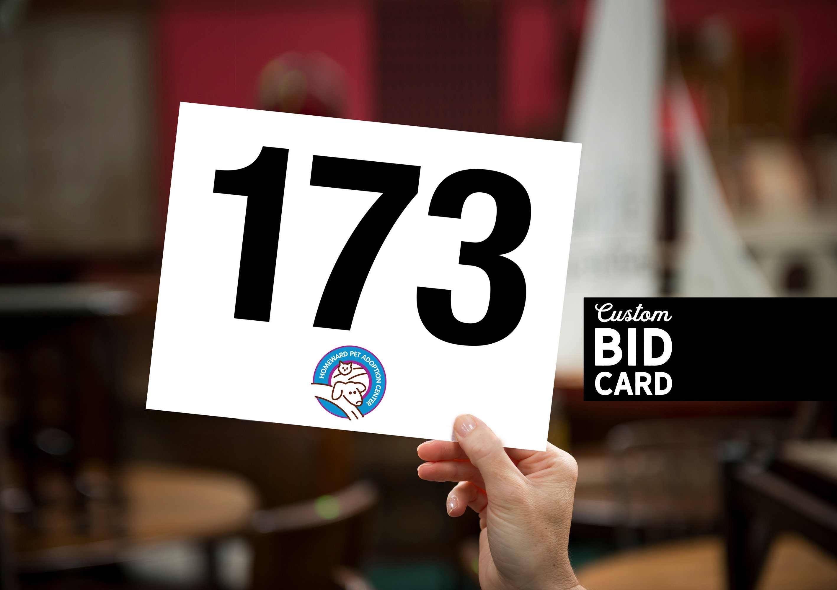 Custom Auction Paddles