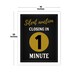 3 PDF Posters - Silent Auction Closing in 1, 15 and 30 Minutes, Signage ...