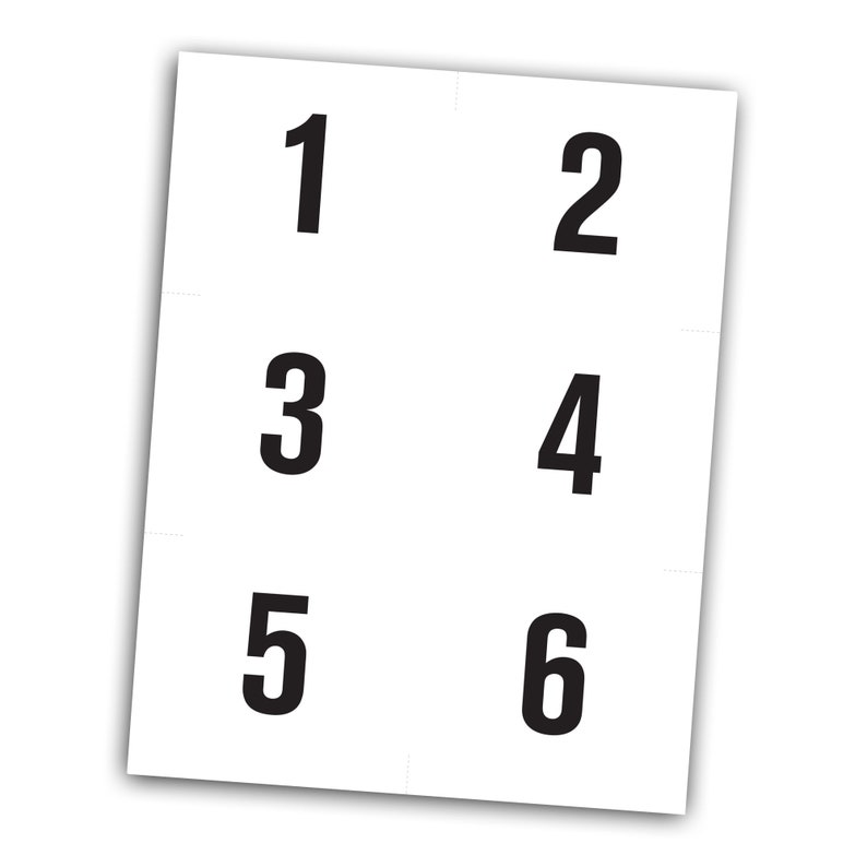 Small Numbers 1-150 - 6 per Page Digital PDF File for Downloading ...