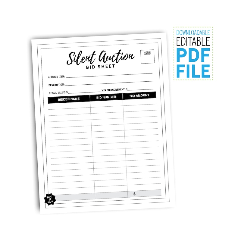 Custom Bid Forms - Etsy