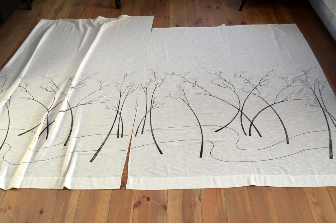 1985 Vallila Curtain Design Howard Smith Made in Finland Curtains ...