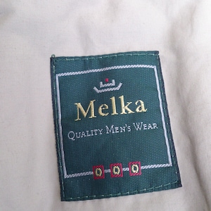 Vintage Men's Trench Coat Long Duster Jacket Melka Beige Double ...