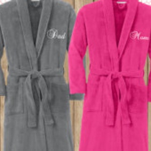 Monogrammed Plush Microfleece Robe - Comfy and Adorable! Great Gift ...