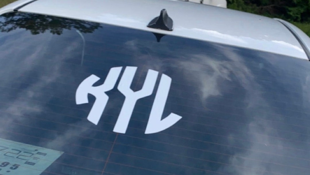 Monogram 11 X 11 Car Sticker - Etsy