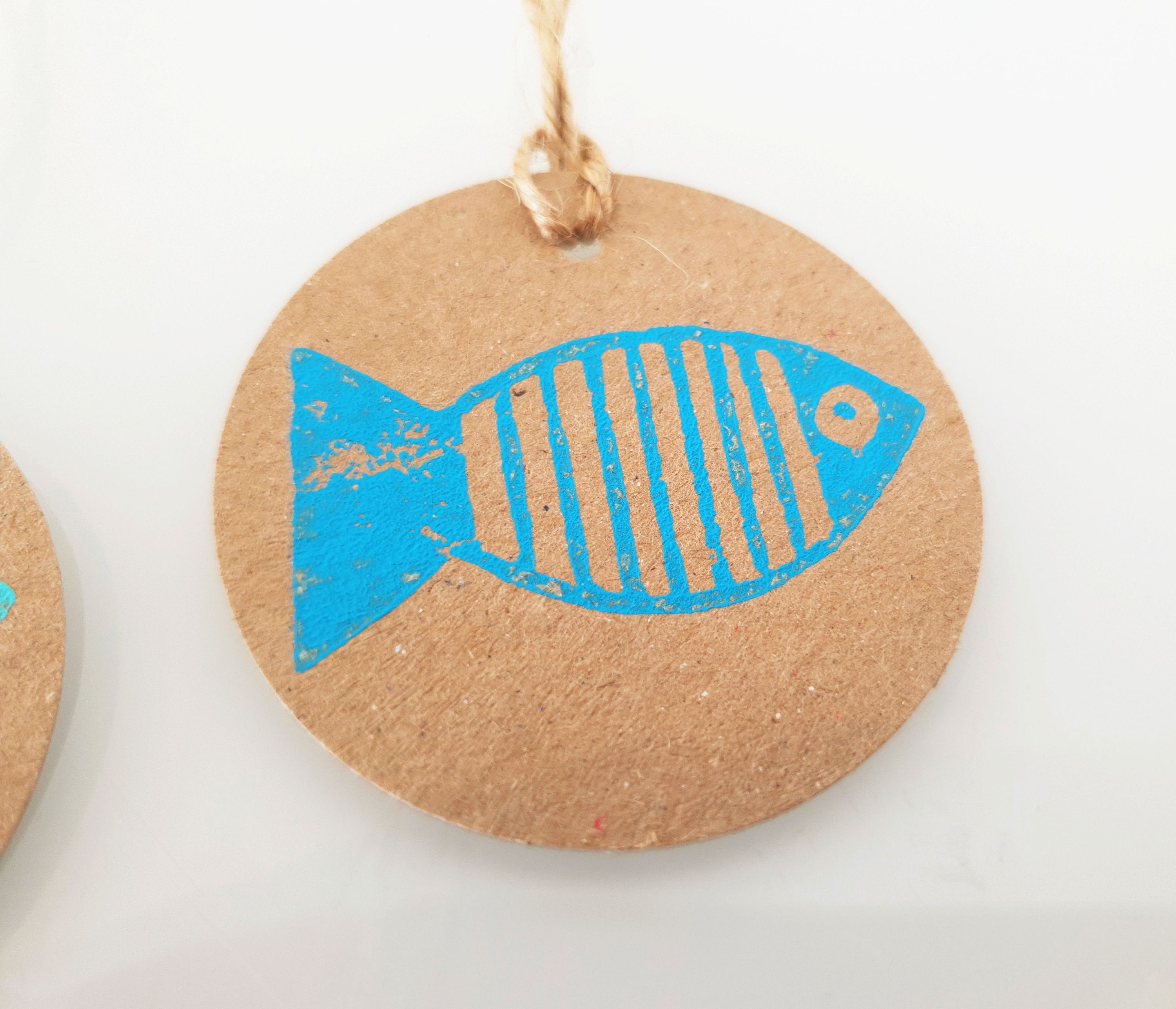 Fish Gift Tags Coastal Gift Tags Nautical Party Favors - Etsy